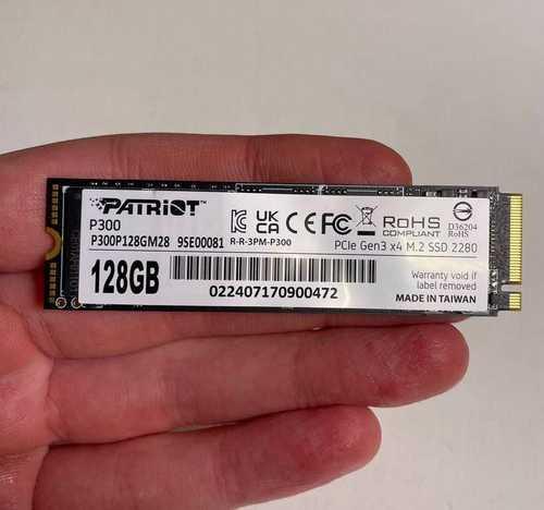 Накопитель SSD Patriot 128Gb P300P128GM28 P300 M.2