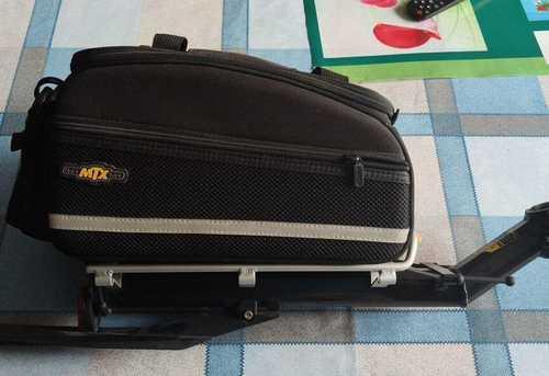 Багажник с сумкой Topeak + фирменное крыло
