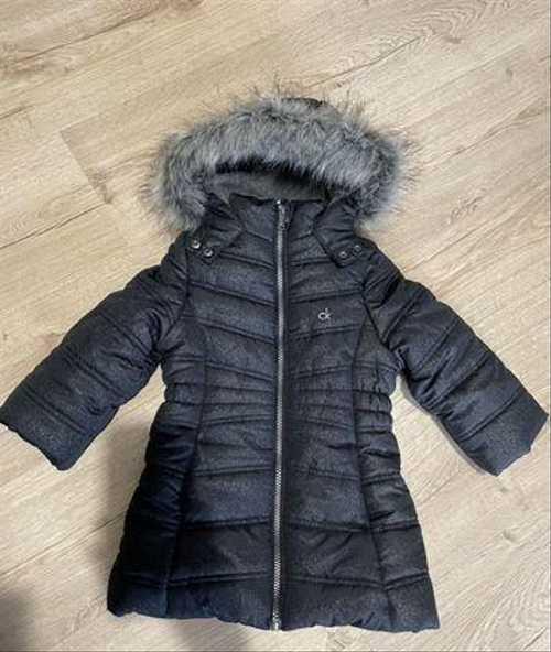 Детская теплая куртка calvin klein размер 2 года