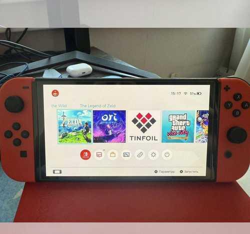 Nintendo switch oled прошитая 64гб   карта 128 гб