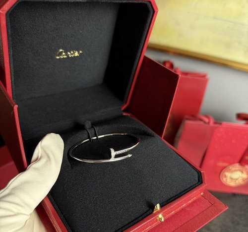Браслет гвоздь Cartier Juste Un Clou 18k White gol