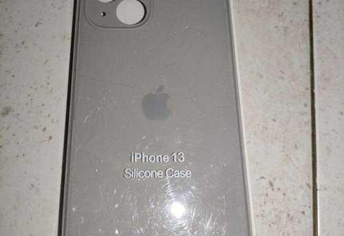 Чехол iPhone 13 silicone case серый