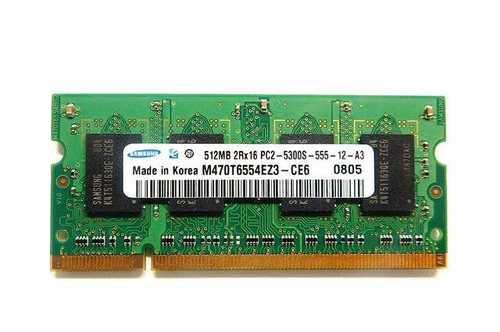 Samsung M470T6554EZ3-CE6 DDR2 512MB SO-dimm