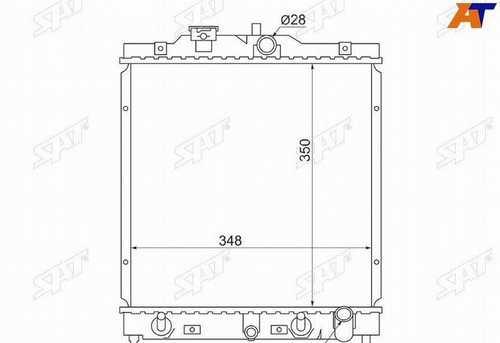 Радиатор Honda Civic 91-00 / HR-V 98-07 / Capa 98