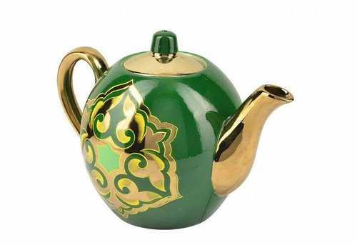 Чайник заварочный для самовара «Орнамент зелёный»