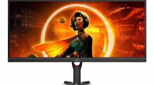 Монитор AOC Gaming u34g3xm/EU 34, черный/красный