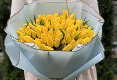 Тюльпаны желтые Тюльпаны яркие