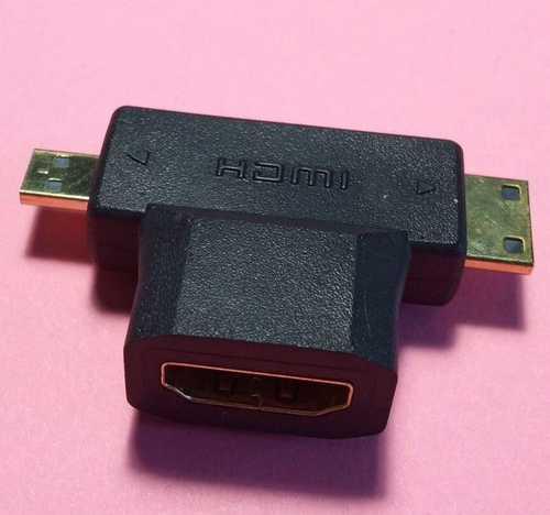 Переходник hdmi 3 в 1 hdmi на mini, micro, новый