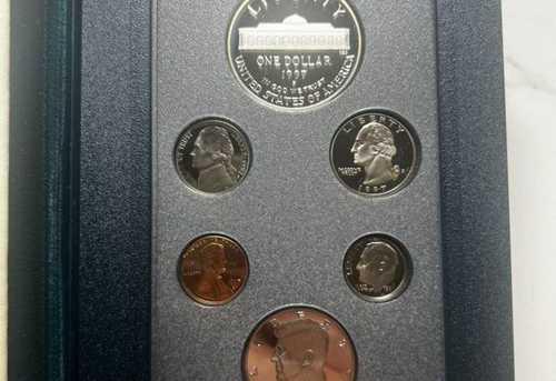 Годовой набор США 1997г с серебряным долларом