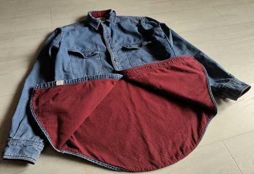 L.L Bean denim overshirt Made in USA vintage