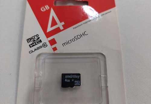 Карта памяти MicroSD 4gb прм1