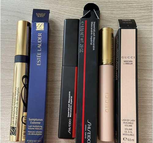 Тушь для ресниц Estee Lauder, Shiseido, Gucci