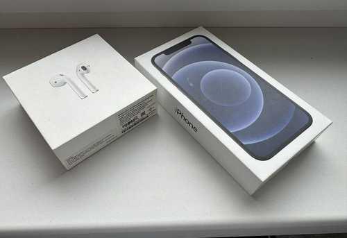 Коробка от iPhone 12 и airpods