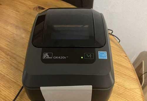 Термотрансферный принтер этикеток Zebra gk420t