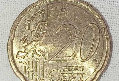 Монета 20 евро центов, 2016