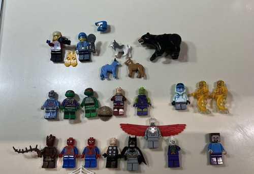 Lego minifigures фигурки животные