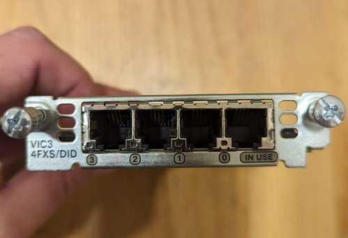 Модуль телефонии cisco VİC3-4FXS/DİD