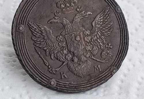 Старинная редкая монета 5 копеек 1806