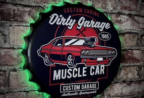 Декор на стену Muscle Car Custom Garage Арт 0612