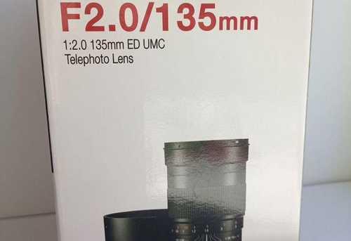 Samyang 135mm F2.0 ED UMC Sony FE идеал