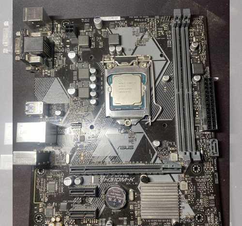 Материнская плата asus h310m-k  i3-8100