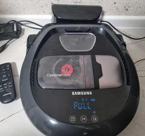 Робот пылесос samsung vr30t85513w со станцией