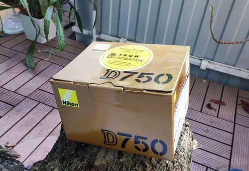 Коробка от nikon d750