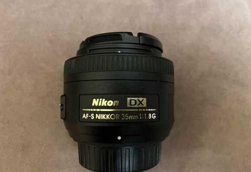 Объектив Nikon 35 mm, 1:1.8 G