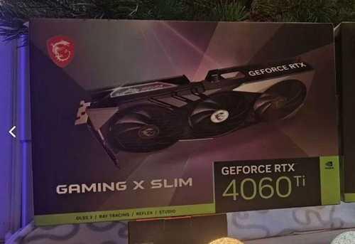 RTX 4060ti MSI gaming X новая 16Gb (гарантия 3 г.)