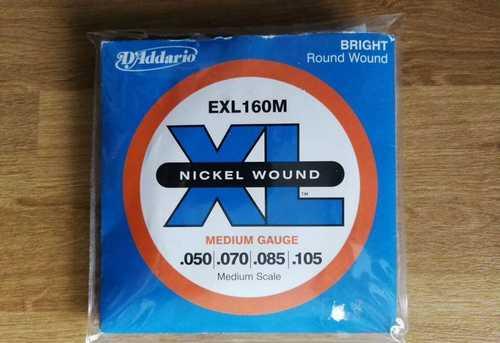 Струны для бас гитары D'Addario EXL160M