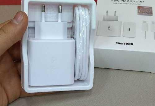 Зарядное устройство samsung 45w, быстрая зарядка