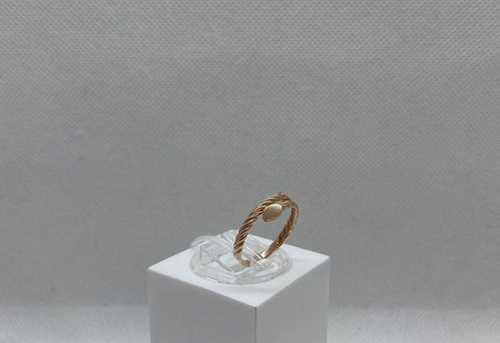 Золотое кольцо без камня 585 (Акварель)