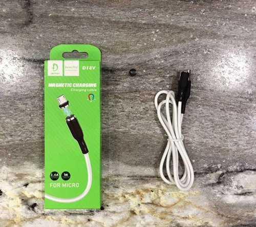 Магнитный кабель Denmen D18V USB - micro USB