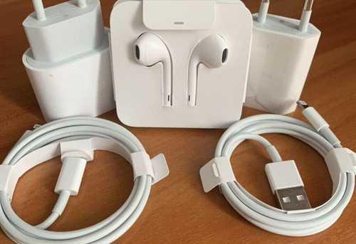 Наушники Apple, з/у и кабель Apple