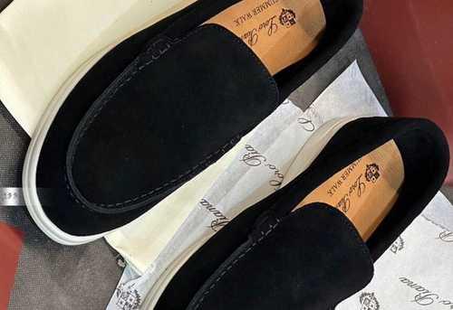 Туфли мужские лоферы Loro Piana натуральня замша