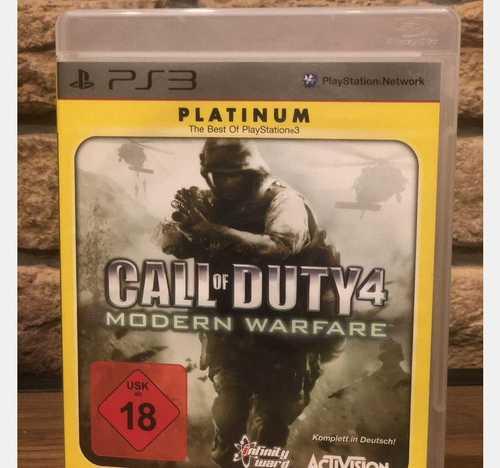 Call Of Duty 4 Modern Warfare Platinum PS3 Нем