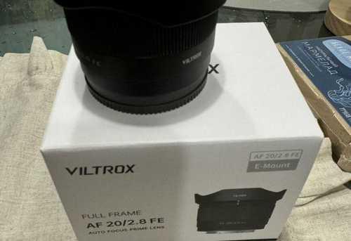 Viltrox 20mm f 2.8 для sony