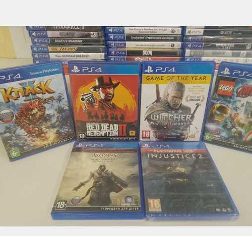 PS4 Assassin/ Lego/ Ведьмак/ RDR/ Injustice/ Knack