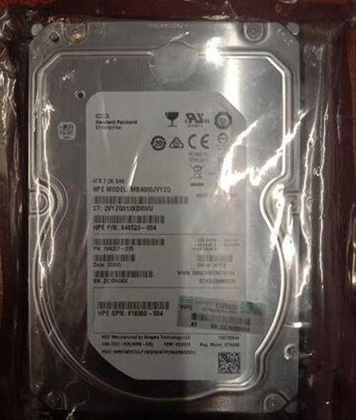Жесткий диск HPE 4Tb 834134-001
