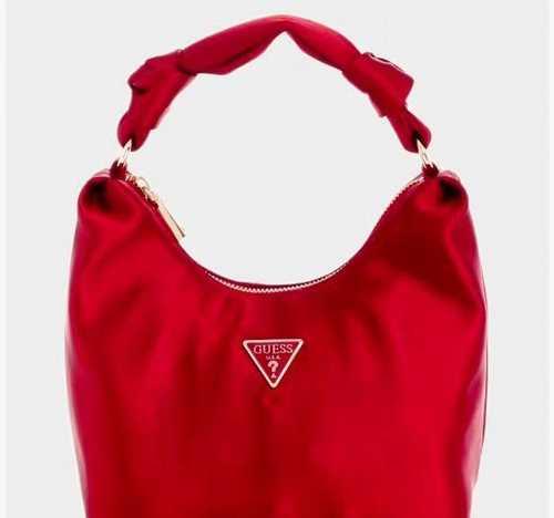 Женская сумка Guess Velina Satin Hobo Bag