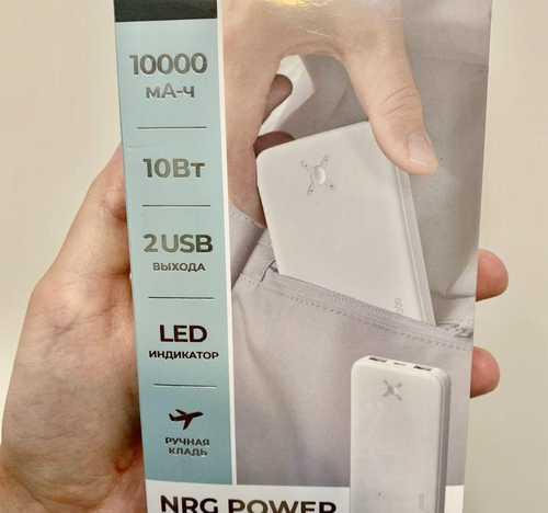 Новый Deppa Внешний аккумулятор NRG Power 10000 mA