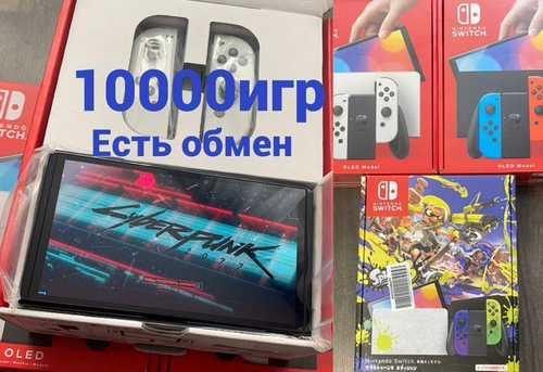 Новые прошитые чип nintendo switch oled до 1000гб