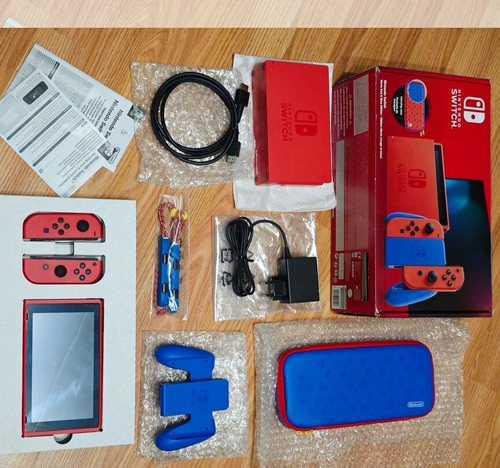 Nintendo switch"Mario Red & Blue Edition" Прошитая