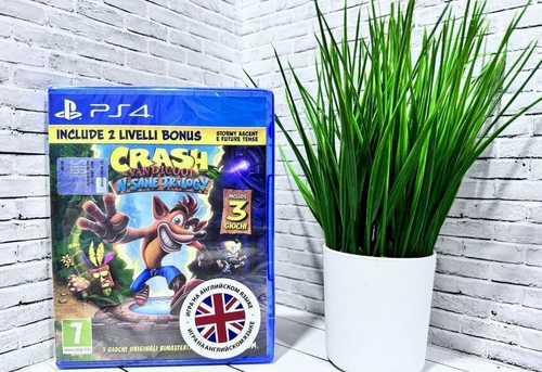 Crash Bandicoot n Sane Trilogy (Новый диск) PS4