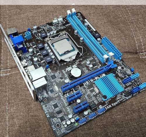 Материнская плата asus H61M-plus, LGA 1155