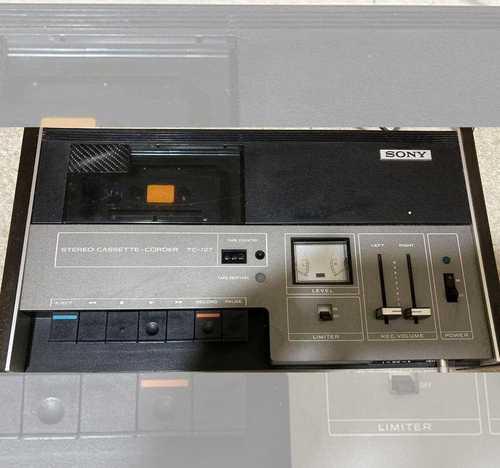 Дека кассетная Sony taperecorder tc-127 Japan 1973