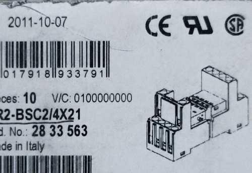 PR2-BSC2/4X21 Колодка для реле Phoenix Contact 283