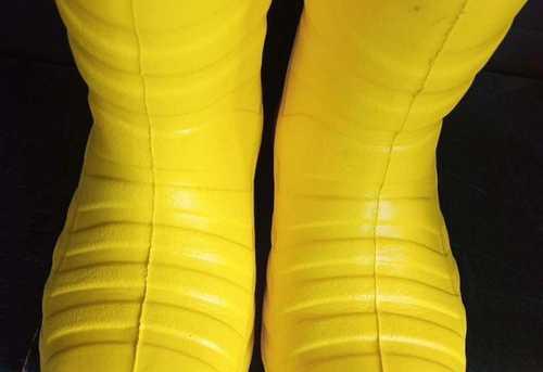 Kaury эва сапоги резиновые на 20-21 см желтые