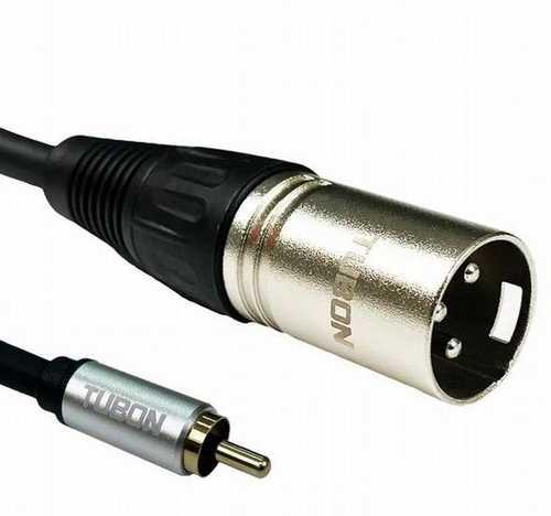 Кабель tubon Микрофонный XLR (M) - RCA (M) 1м