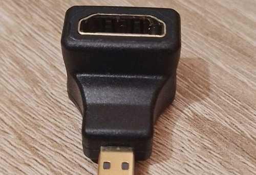 Переходник microhdmi(папа) -hdmi(мама)